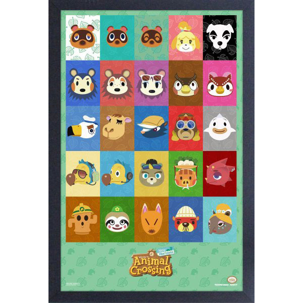 Animal Crossing Icons Framed
